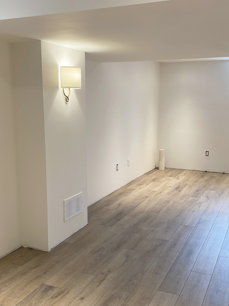 Lighting and Finishing Details for our Basement Renovation – Week 6 of ...